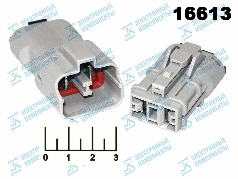 Разъем 2pin в комплекте 9.5мм влагозащищенный на кабель DJ70253A-9.5