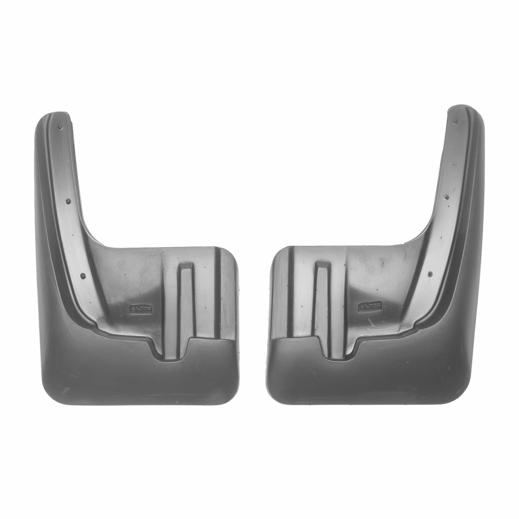 Брызговики Norplast для Nissan Tiida в кузове С13, передние, Черные, 2015- арт. NPL-Br-61-77F