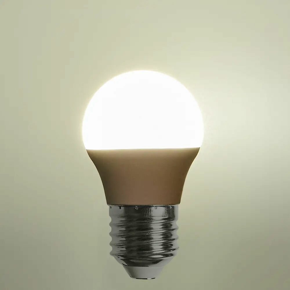 Лампа светодиодная E27 175-250 В 7 Вт шар 600 лм нейтральный белый цвет свет