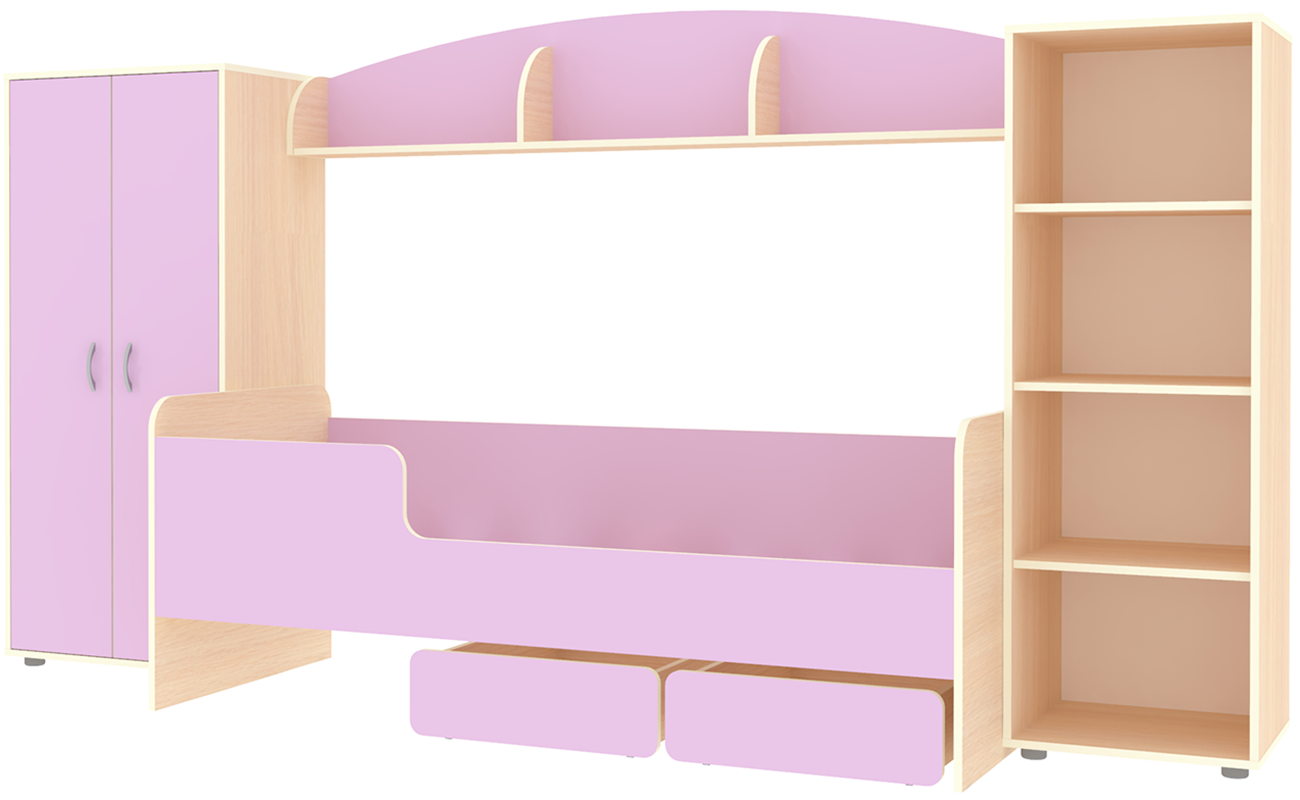 Детская стенка Л №24 Дуб Молочный Ирис