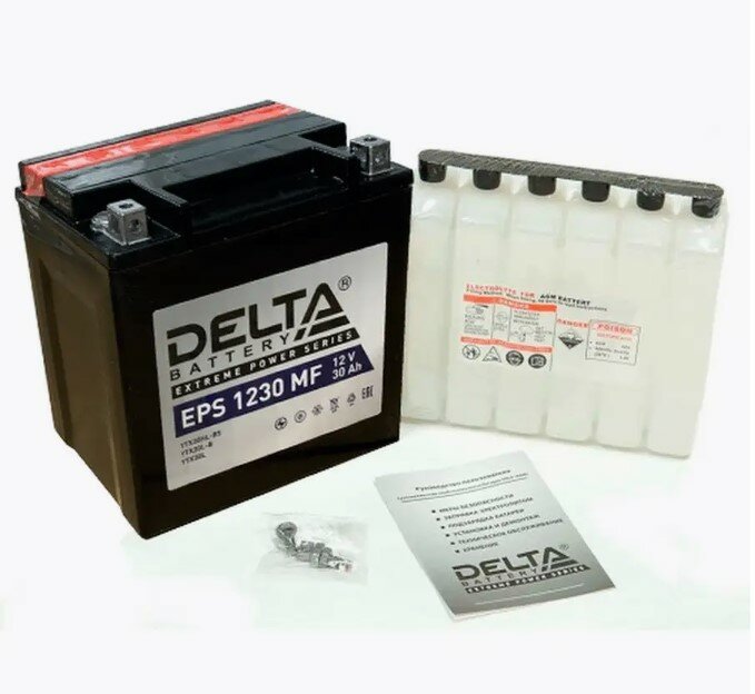 Мото аккумулятор DELTA EPS1230 MF