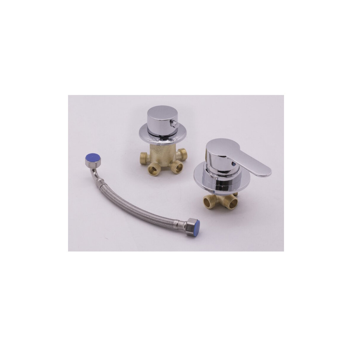 Смеситель для душевой кабины Hansen Sherneby однорычажный хром для ванны и душа