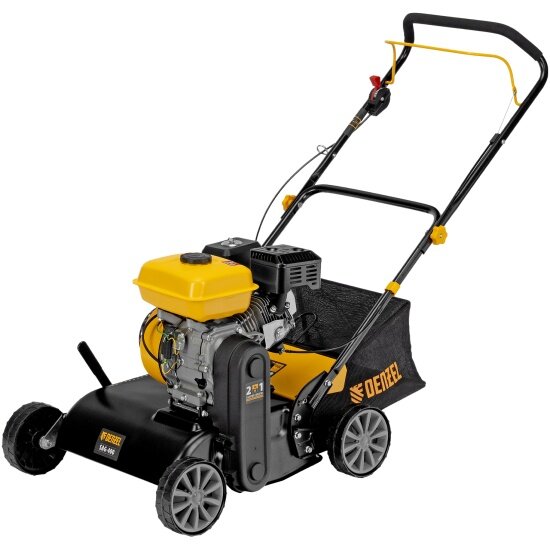 Denzel Скарификатор-аэратор бензиновый SAG-400, 212 см3, -15/+10 мм, 40 см, , 57802