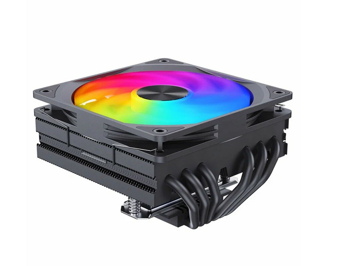 Кулер для процессора MC75-6 black Top-Flow 6 тепловых трубок вентилятор с подсветкой RGB