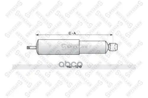 Амортизатор подвески ! перед. 404-675 I/O 14x67 16x50 MAN 16.-48. Stellox арт. 8704827SX