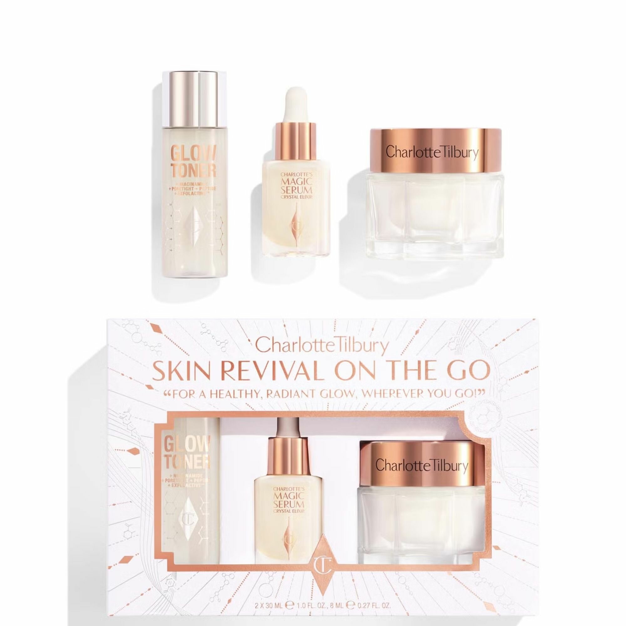 Charlotte Tilbury Набор уходовой косметики Skin Revival On The Go