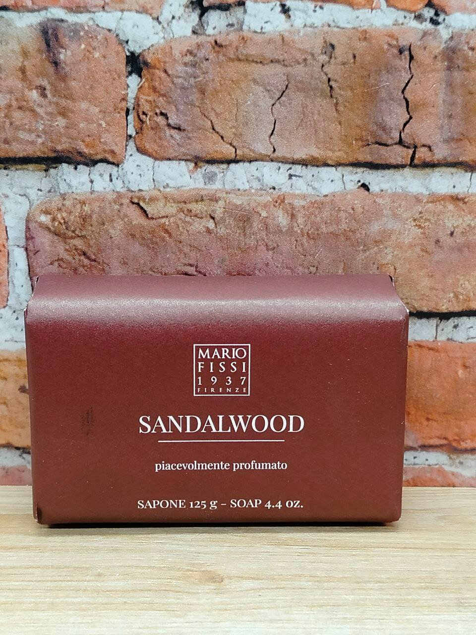 Mario Fissi 1937 Bar Soap Sandalwood Мыло натуральное Сандаловое дерево 125 гр