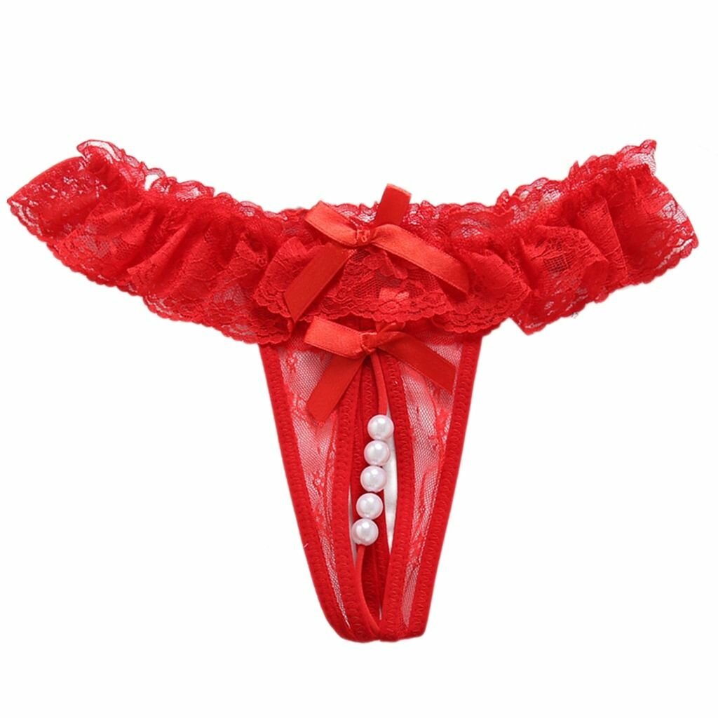 Женские кружевные стринги низкой посадки