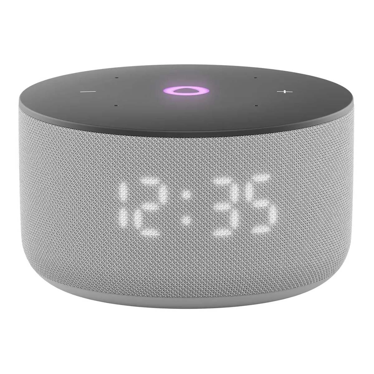 Умная колонка Яндекс Станция Мини 3 (с часами) с Алисой, серый