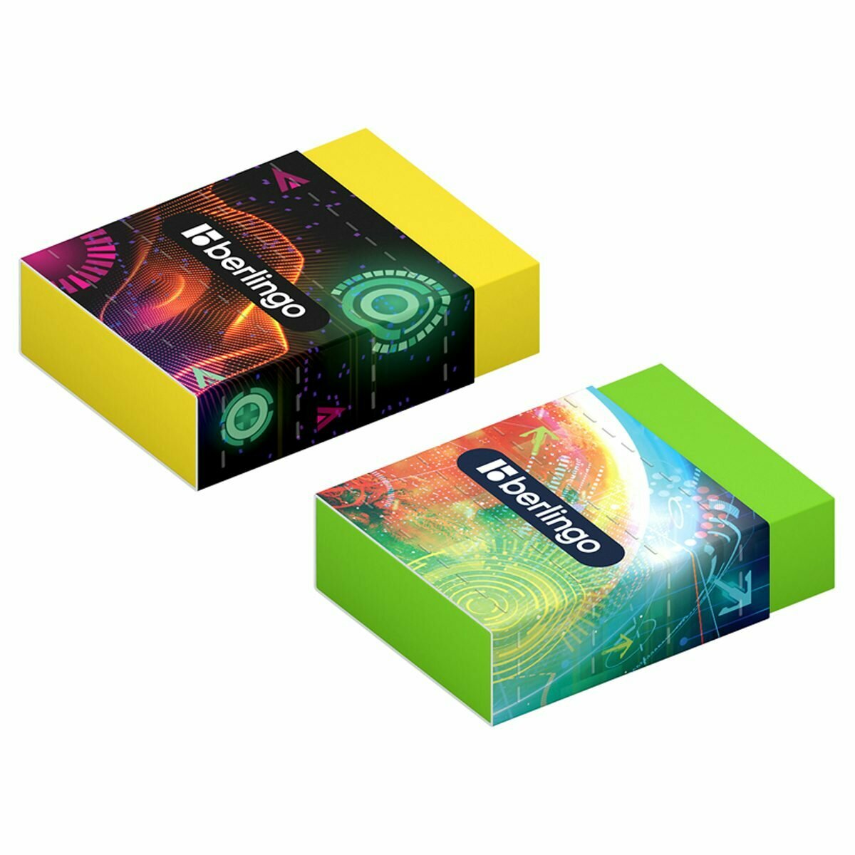 Ластик Berlingo Futureal, эко-пвх, картонный держатель, 45x32x11мм (BLc_00S12), 24шт.