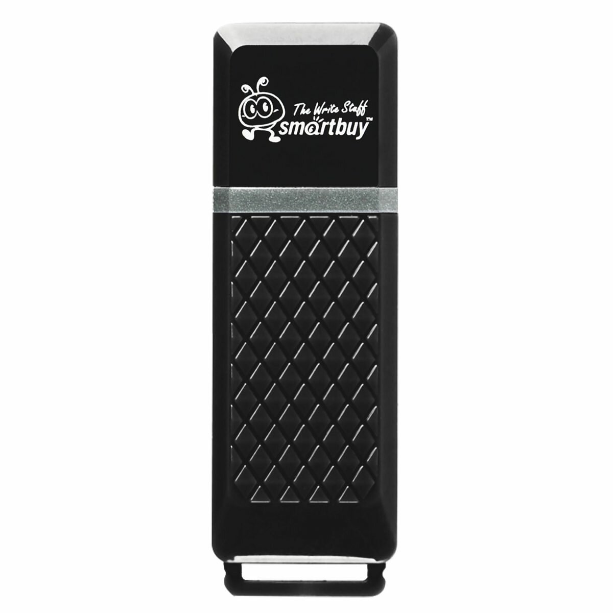 Флеш-память USB 8Gb SmartBuy Quartz, черный (SB8GbQZ-K)