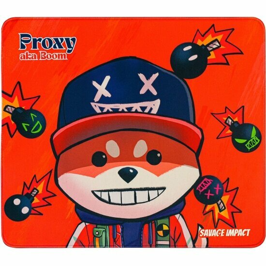 Коврик для мыши A4TECH Bloody BP-45 Proxy Boom Fire Большой рисунок 450x400x5мм (BP-45)