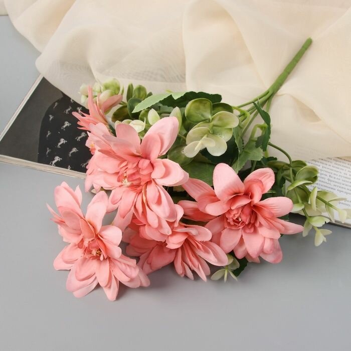 Букет искусственный Георгина галант стиль , h 28 см, микс