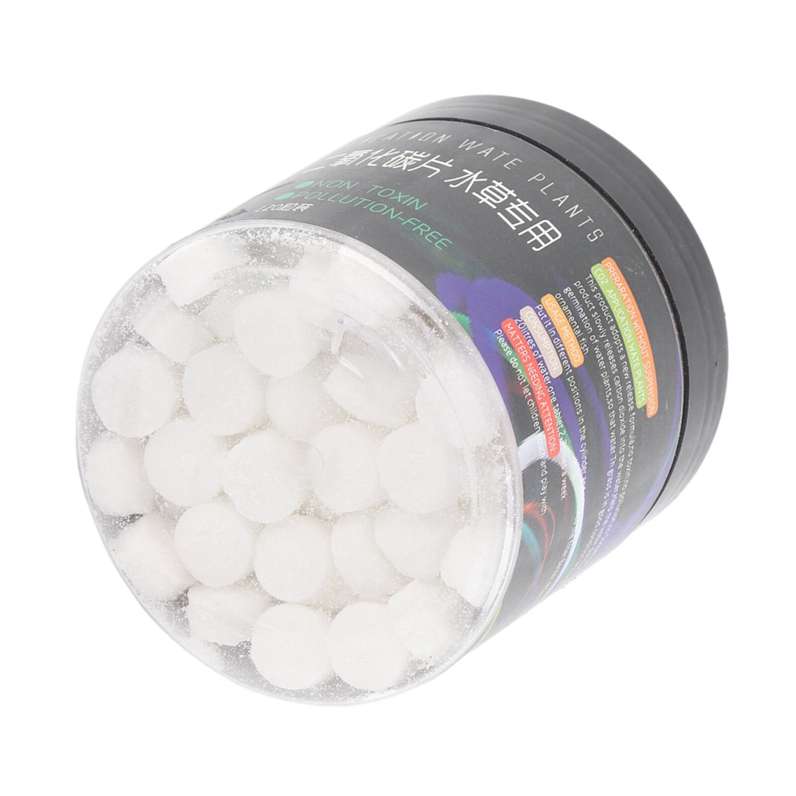 CO2 Tablet для диффузора диоксида углерода для водных растений, трав, аквариума, размер 7*7*7cm, упаковка 1 бутылка CO2 Tablet