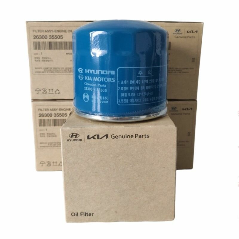 Оригинальный масляный фильтр Рио / Сид / Пиканто / Спектра / Крета / Солярис / Акцент / Гетц OEM 2630035505