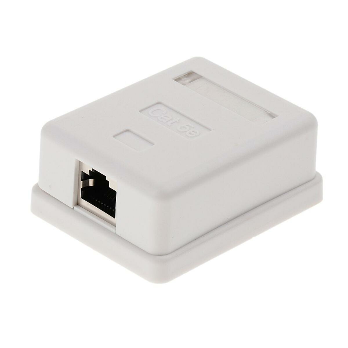 2 шт, однопортовая коробка Cat5e Sur-Mount, 1x RJ45 Ethernet-порт Cat5e RJ45, настенная распределительная коробка для с