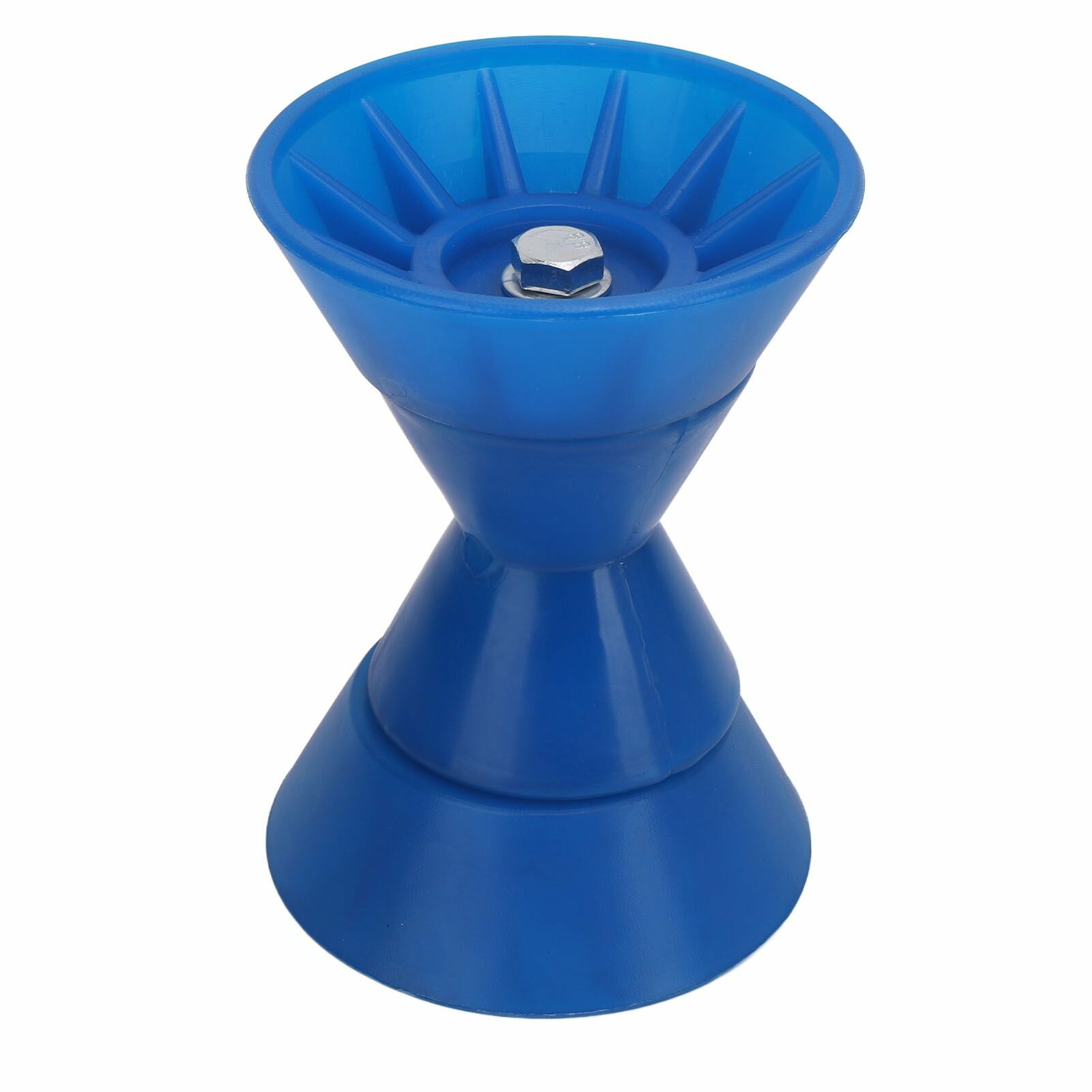 4-дюймовый роликовый носовой упор для лодки с валом 1/2 дюйма, устойчивый к царапинам, полиуретановый синий, роликовый узел для прицепа для яхт