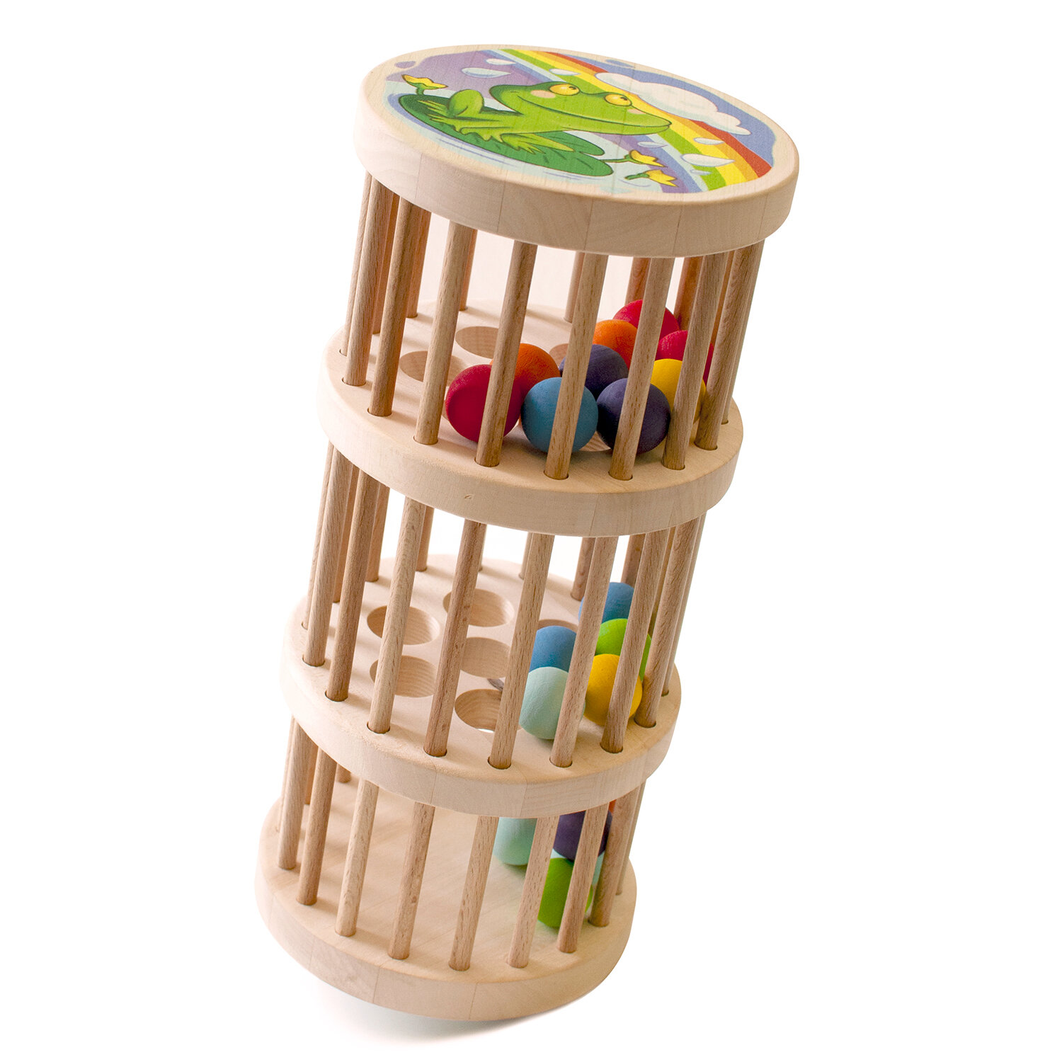 Погремушка каталка для малышей Веселый дождик Nobikum