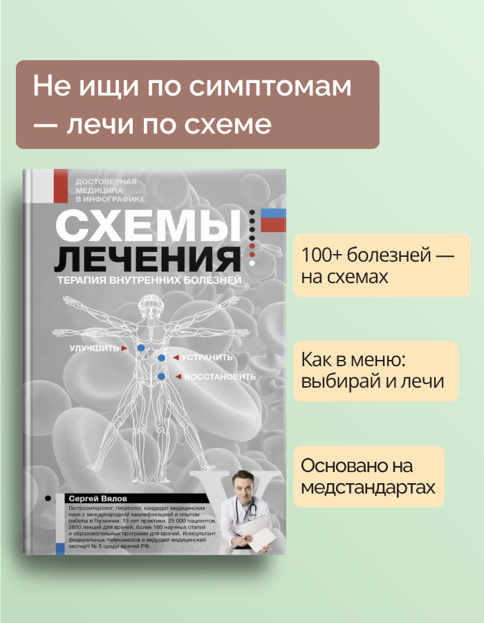 Схемы лечения. Терапия внутренних болезней / Вялов С. С.