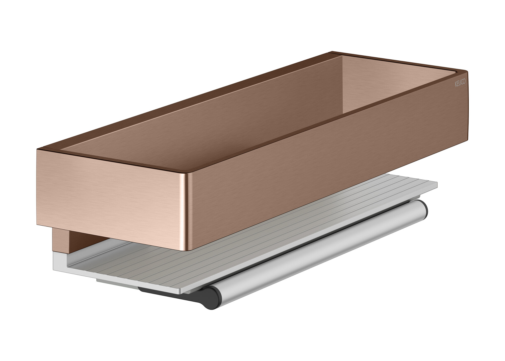 Корзинка для душа Keuco Edition 11, встроенный стеклоочиститель, алюминий/ красное золото шлифованное 11159 290000
