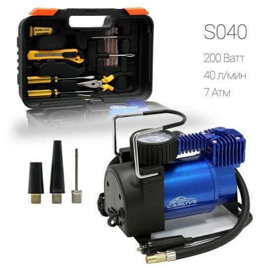 Автомобильный компрессор Car-live CL111 7-Атм, 40 л/мин 200 Ватт
