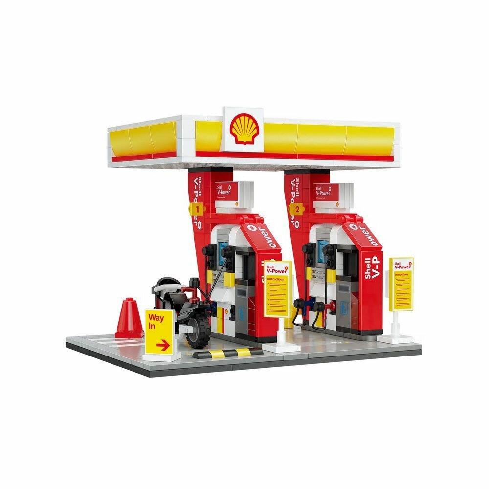 Конструктор CaDA автозаправочная станция Shell (305 деталей) C66028W