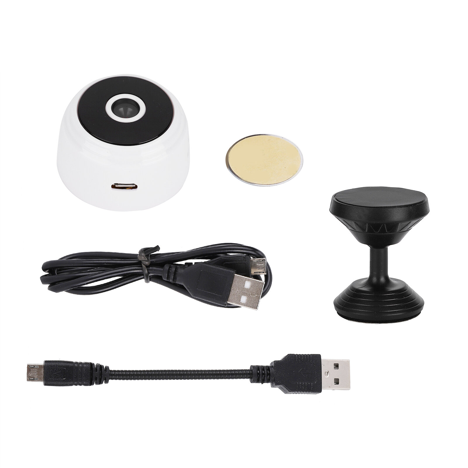 Mini Wifi Camera APP Remote Monitor A9 IR Night 1080P Wireless Home Security SystemWhite
