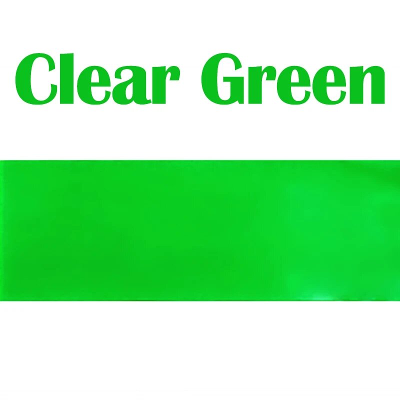 Термоусадочная трубка ПВХ для аккумуляторов Clear Green, 5 Meters, 21700 Width 36mm