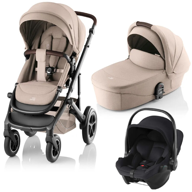 Комплект 3 в 1 Britax Roemer Smile 5Z Style Teak + BS CORE Space Black