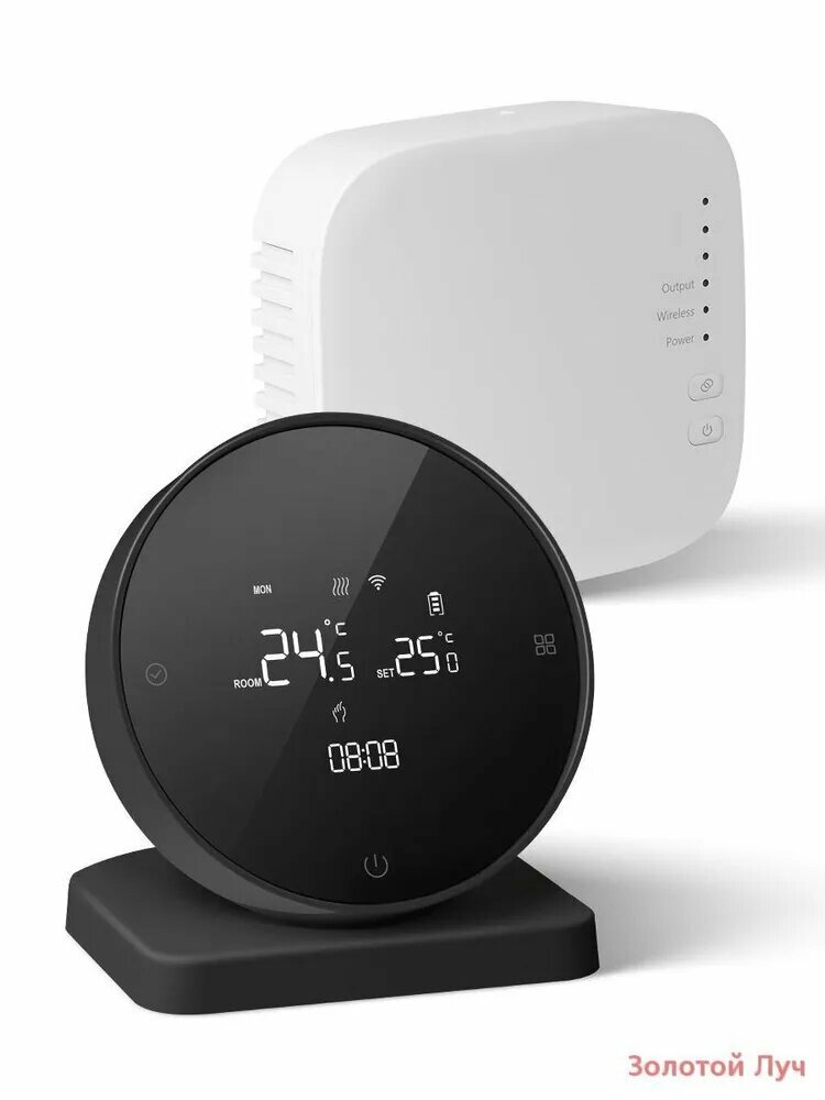 Beok controls Терморегулятор/термостат Для газового котла, Для водопровода, черный матовый