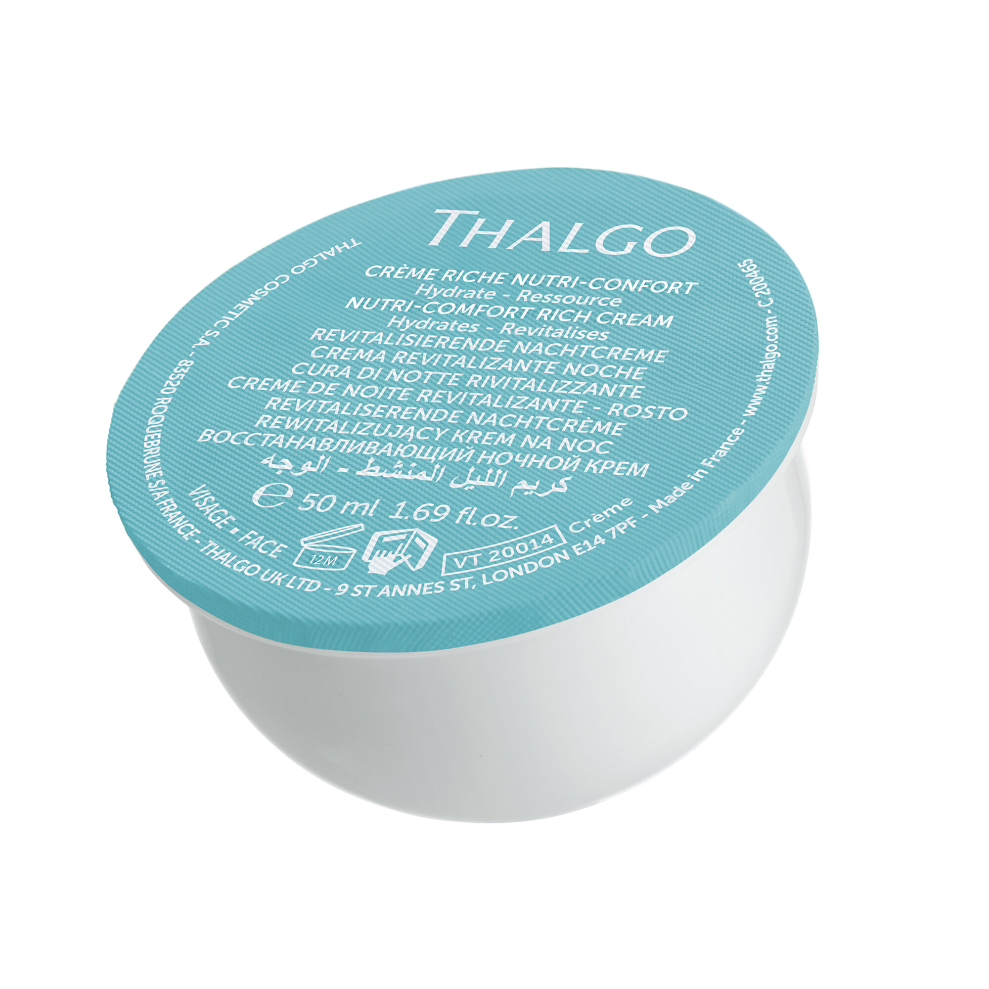 Насыщенный крем Thalgo Cold Cream Marine для питания и комфорта кожи (сменный блок) 50 мл