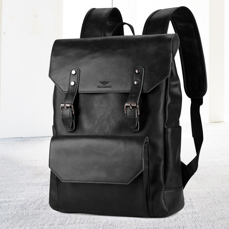 Мужской рюкзак Falai Armani из натуральной кожи, деловая дорожная сумка для компьютера, ретро-рюкзак в британском стиле, классическая трендовая сумка
