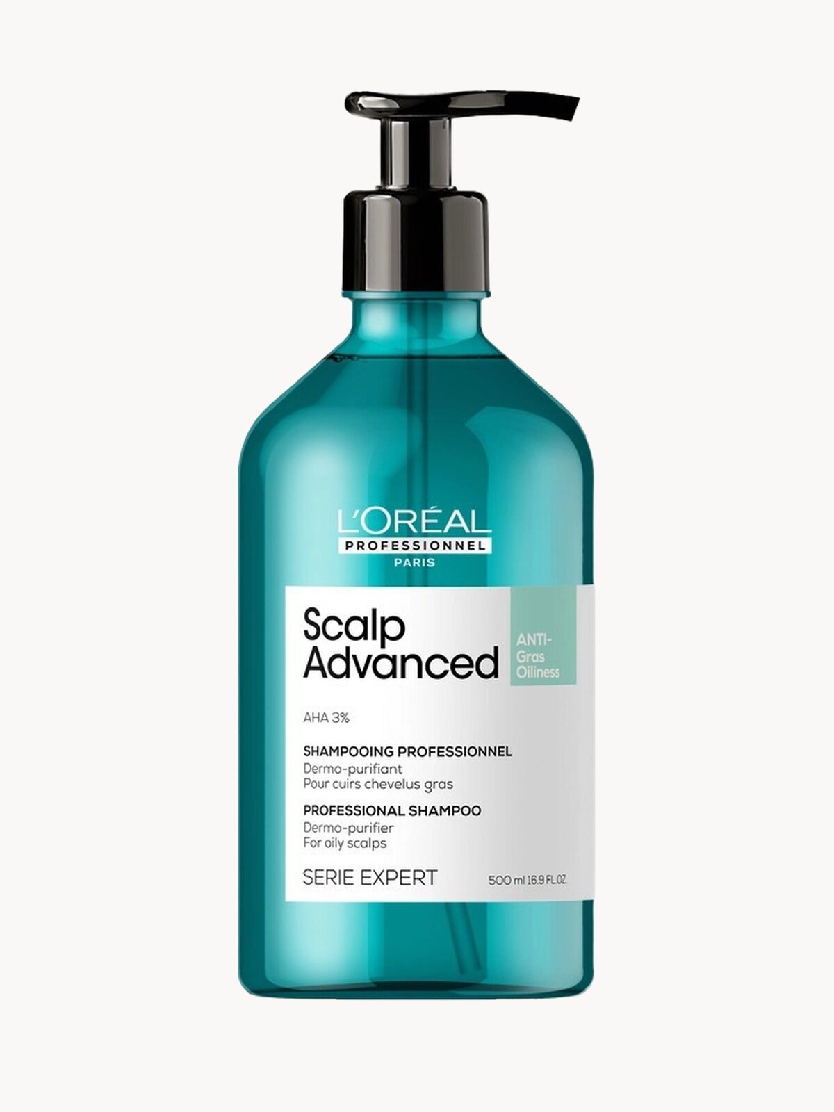 L'OREAL PROFESSIONNEL Scalp Advanced Шампунь профессиональный очищающий для волос, склонных к жирности, 500 мл