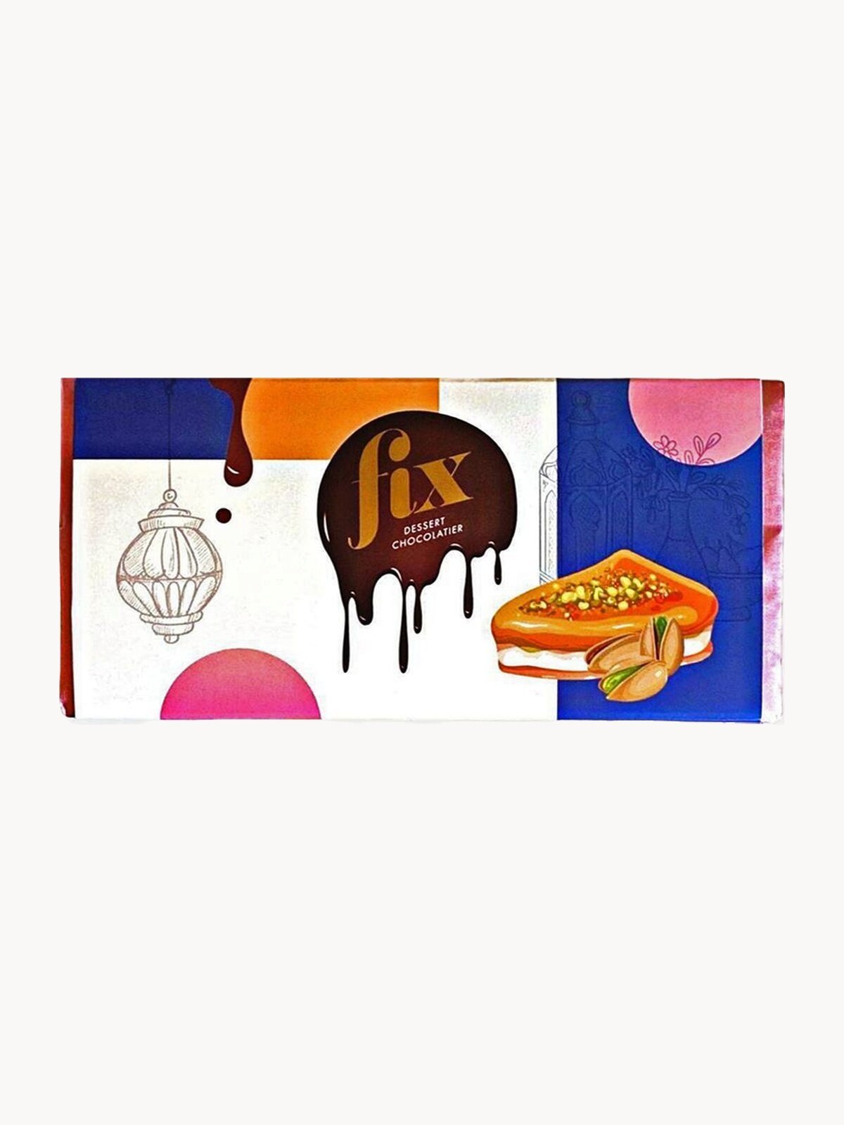 Дубайский шоколад FIX DESSERT CHOCOLATIER, фисташка и катаифи