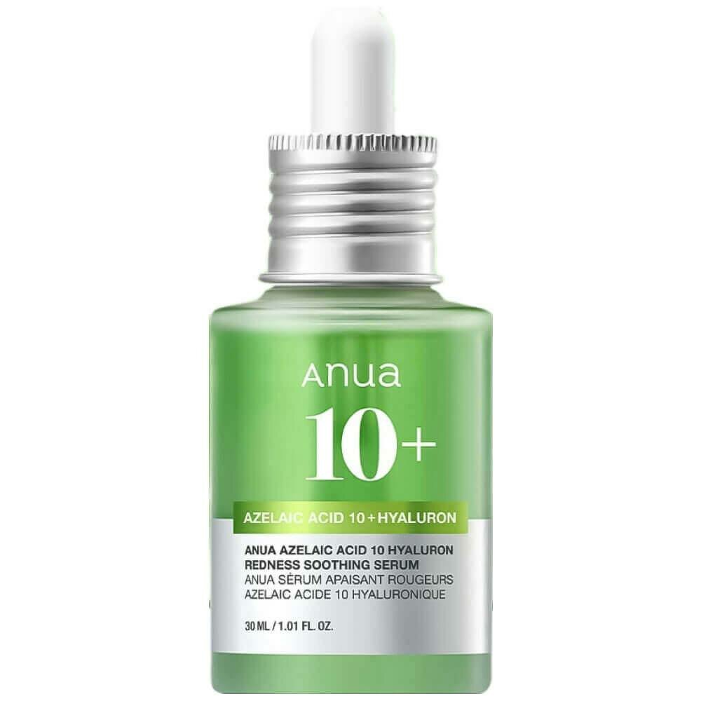 Сыворотка для лица успокаивающая ANUA Azelaic Acid 10 Hyaluron Redness Soothing Serum, с азелаиновой кислотой, 30 мл