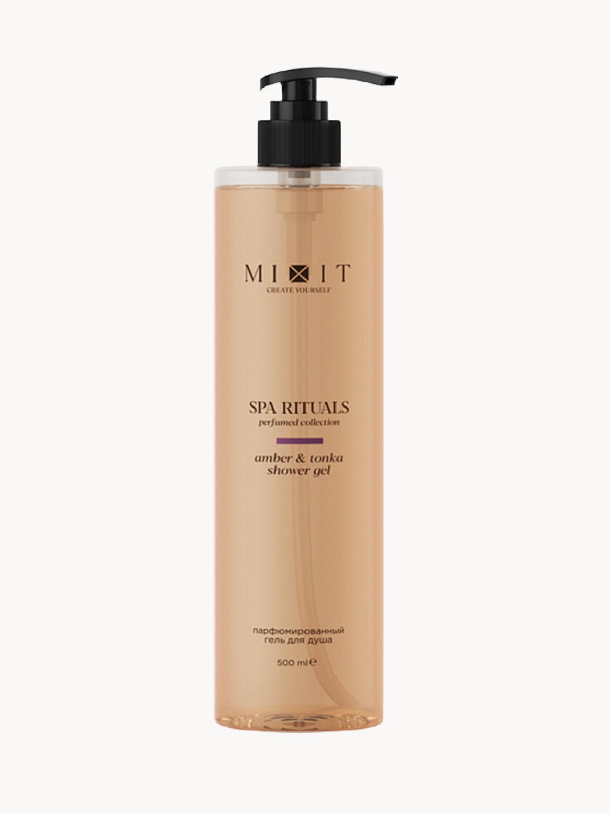 MIXIT SPA RITUALS гель для душа парфюмированный, с ароматом амбры и тонка, 500 мл