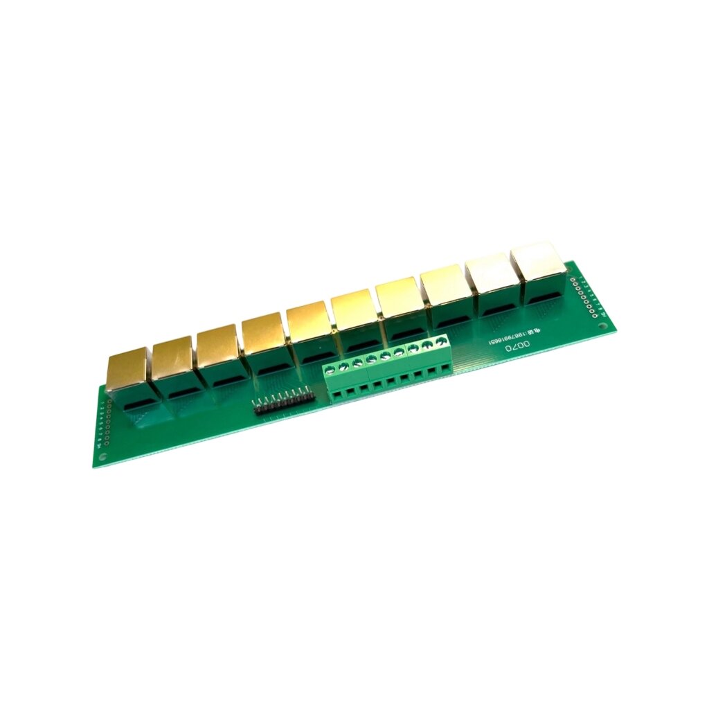 Многоцелевая панель с 10 портами RJ45, разъемы для сетей