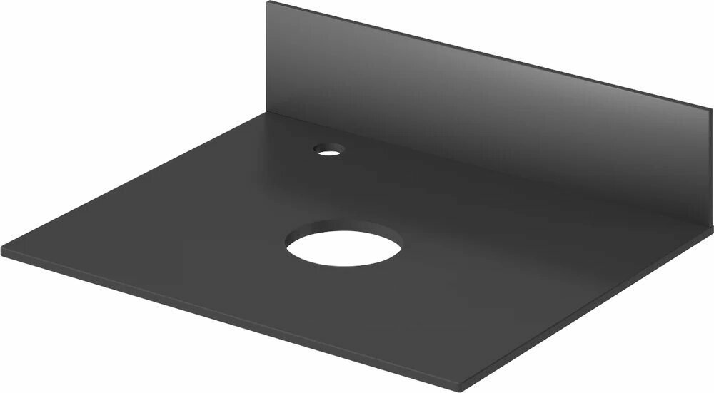 Столешница в ванную под раковину Itana Plane 60 черная матовая