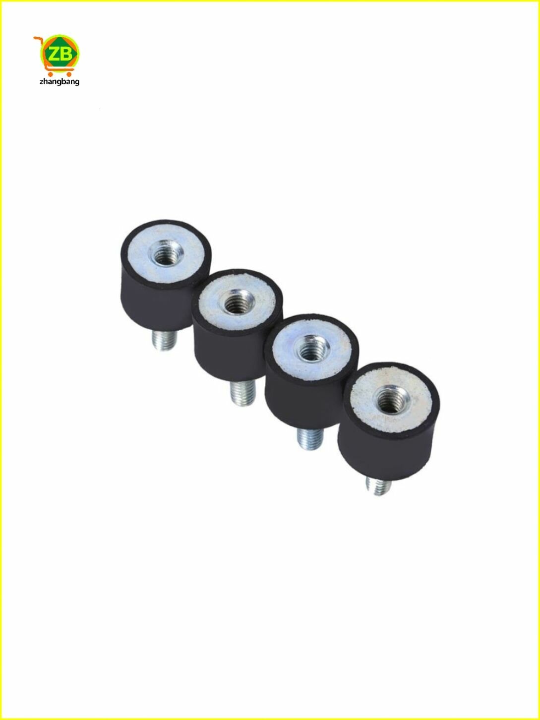 Антивибрационные сайлентблоки M6, 4 резиновые крепления амортизатора премиум