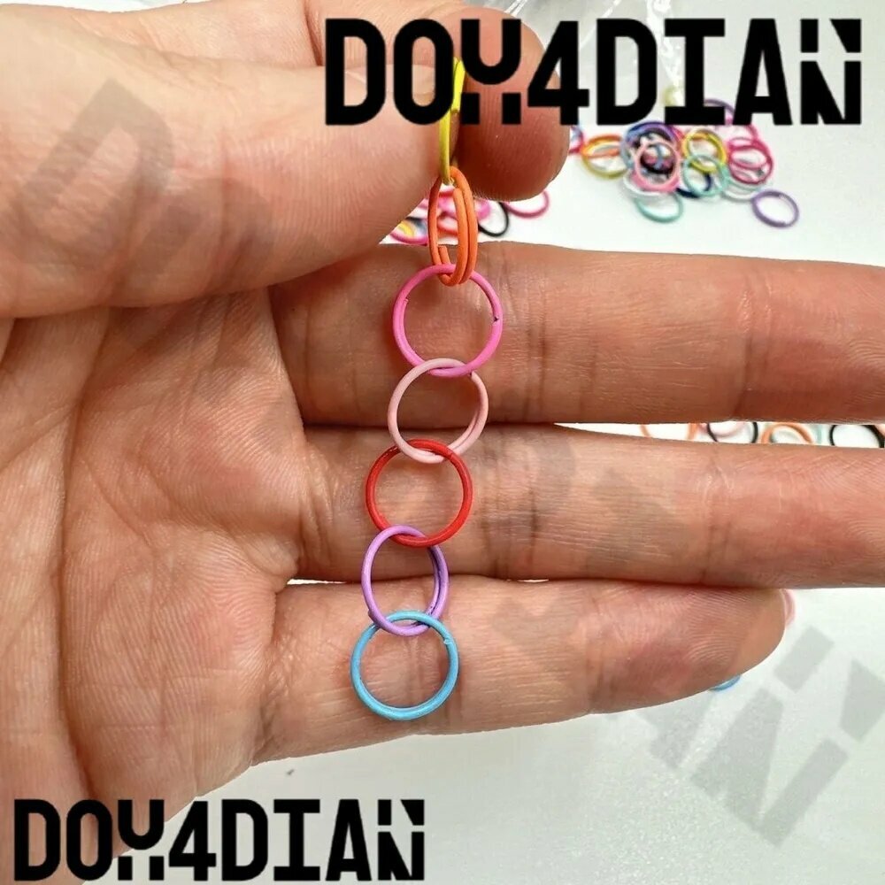 Кольца металлические плоские 10мм, 100 шт, для ключей, брелков, сумок, собачьих поводков, DIY украшений, стальные, раздельные, надежные