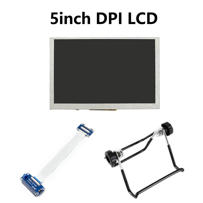 Spotpear 5-дюймовый IPS-дисплей для Raspberry Pi Zero 2W 5inch-DPI-LCD-KIT