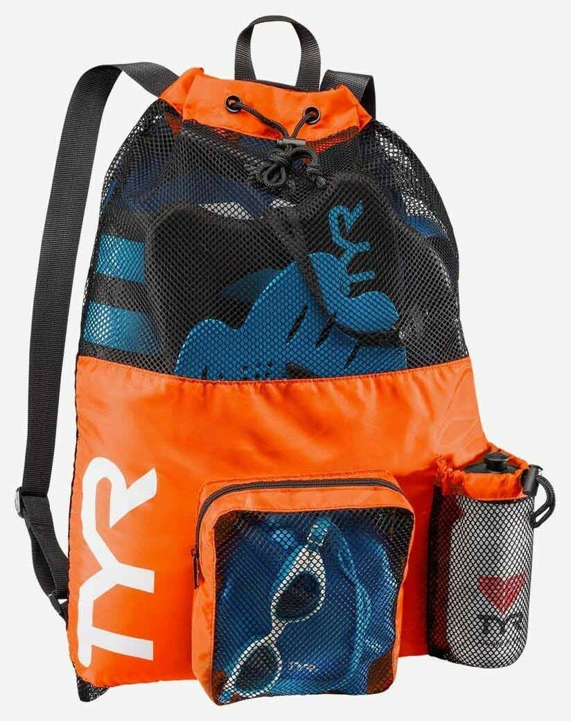 Рюкзак для аксессуаров TYR Big Mesh Mummy Backpack (820 Оранжевый, O/S)
