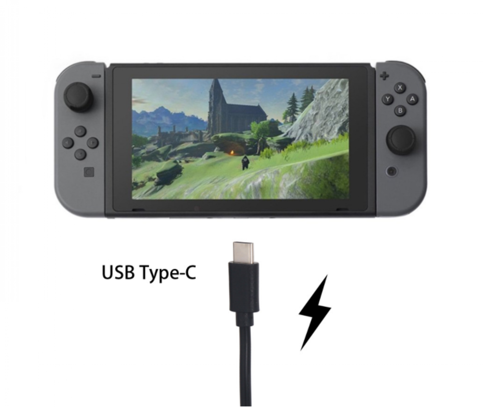 USB Type-C дата-кабель MyPads для Nintendo Switch и Switch Lite, 1.8 м, зарядка и передача данных