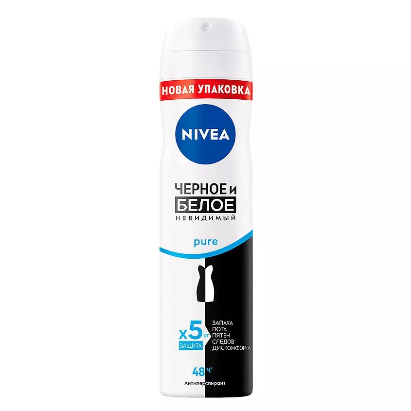 Дезодорант-антиперспирант Nivea спрей Pure , 150мл