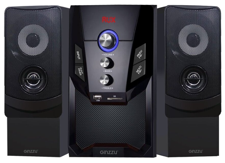 Колонки для компьютера с сабвуфером 2.1, 30 Вт. GM-415