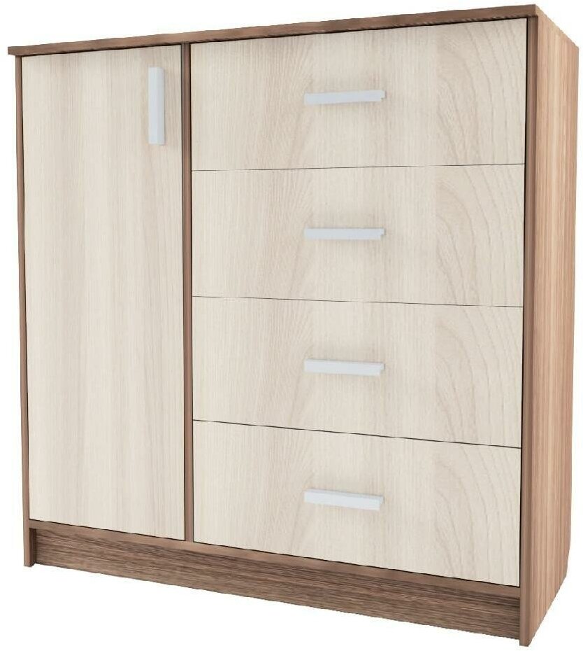 Комод № 9 (ясень шимо темный/ясень шимо светлый) (Аквилон)