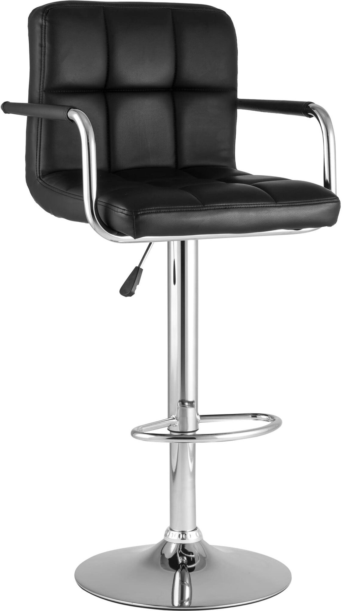 Стул барный STOOL GROUP Малави Черный NP Размеры: Высота 1110мм Глубина 460мм Ширина 510мм