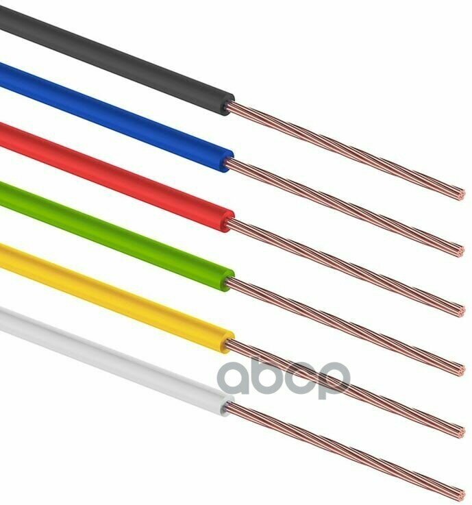 Набор автопровода «Радуга» 1х0,75 мм, 6 цветов (белый, желтый, зеленый, красный, синий, черны 0 REXANT 01-6548 REXANT арт. .