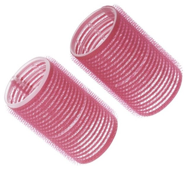 Dewal Beauty DBL44 Бигуди-липучки розовые d 44 мм x 63 мм (10 шт) dewal beauty