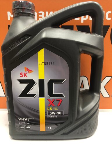 Масло моторное ZIC X7 LS 5W-30 SN C3 синт. 6л — купить в интернет ...